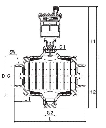 Air and dirt separators: 124 - Air Separator AIR TERMINATOR